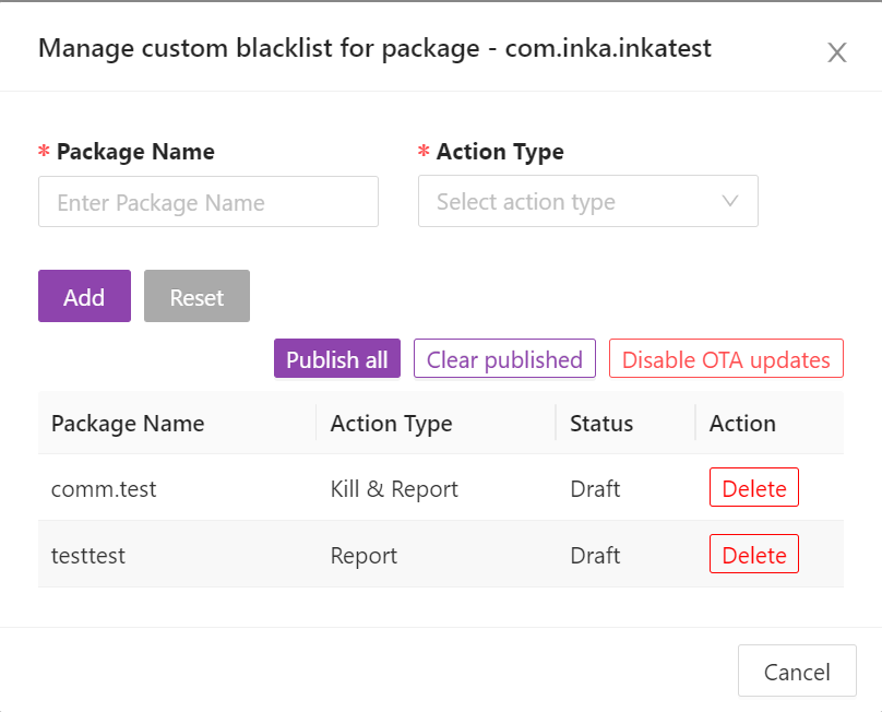 How to use Custom Blacklist feature? – AppSealing Help Center How to use Custom Blacklist feature? – AppSealing Help Center